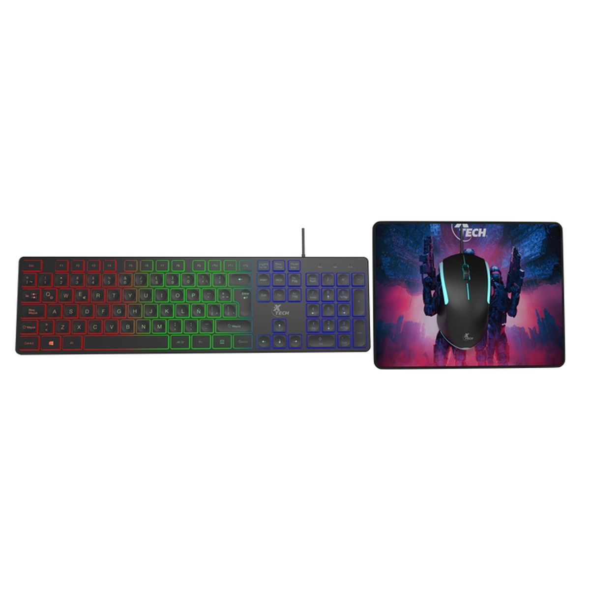 Kit Teclado y Mouse XTECH XTK-535S - Compulider