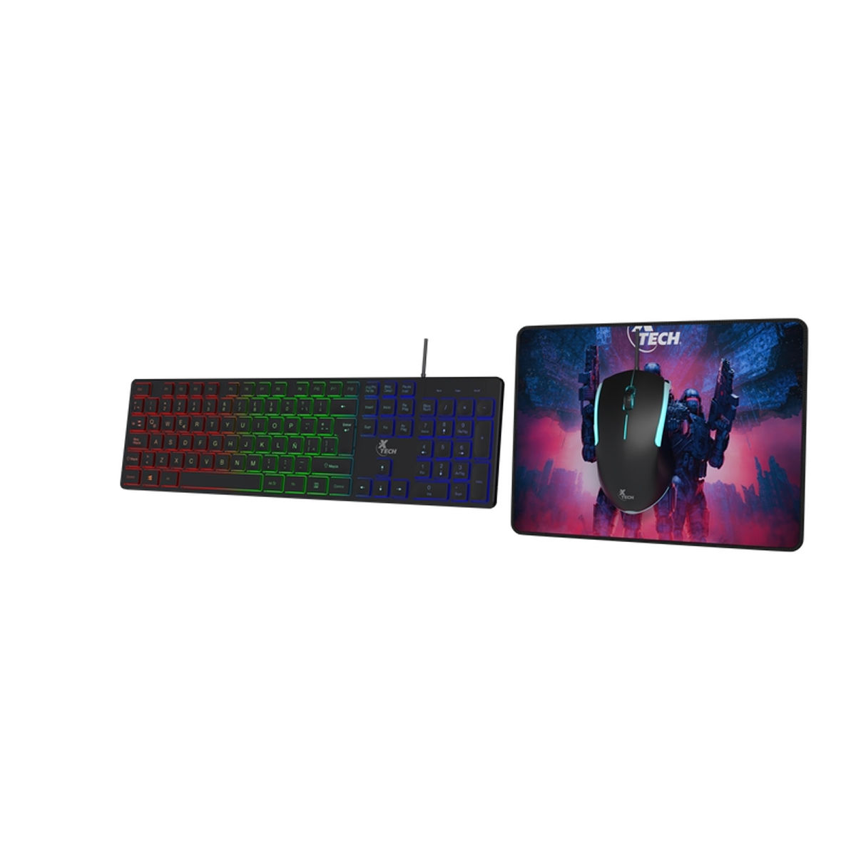 Kit Teclado y Mouse XTECH XTK-535S - Compulider